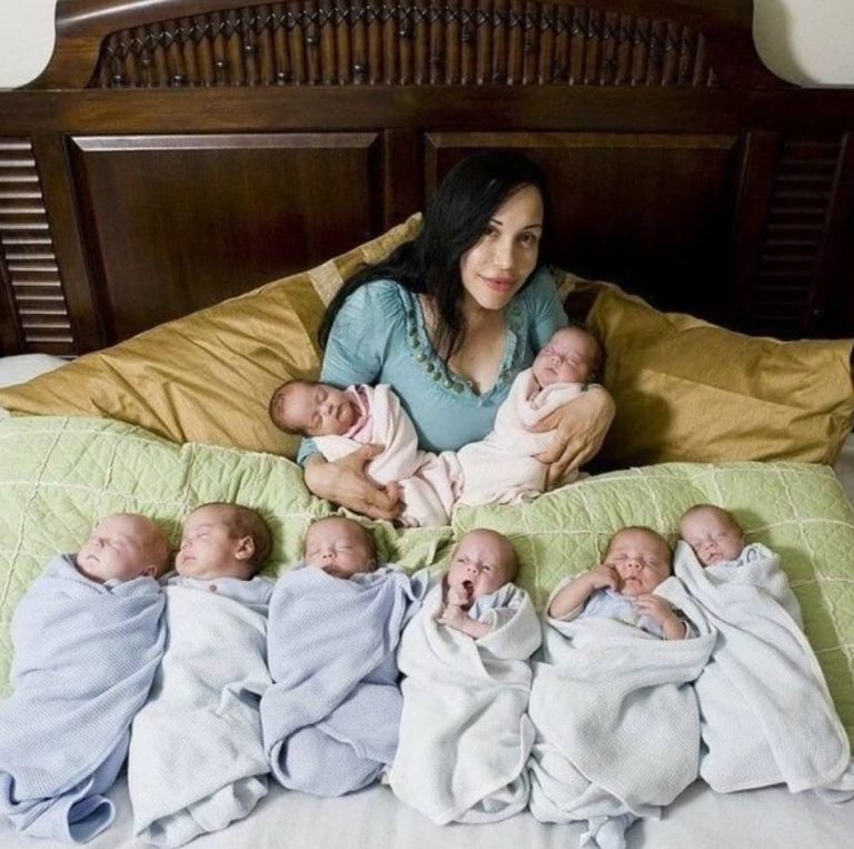 The world’s first woman who carried and gave birth to 8 babies. Look ...