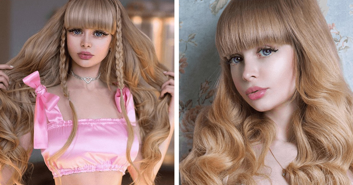 Look what a living doll looked like before her transformation ...