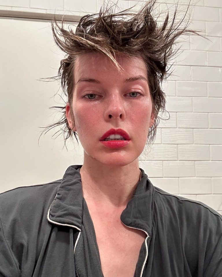 “Like it or not, I did it.” 47-year-old Milla Jovovich shaved her head and showed up with a new ...